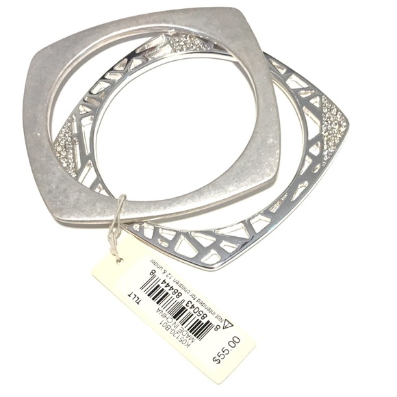 Kenneth Cole | Jewelry | Nwt Kenneth Cole New York Silver Square ...